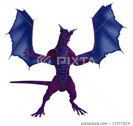 Purple Blue Dragon - Stock Illustration [15357824] - PIXTA