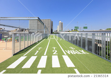 Morinoko Cues Mall running course - Stock Photo [15365314] - PIXTA