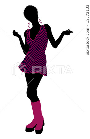 African American Go Go Dancer Illustration... - Stock Illustration ...