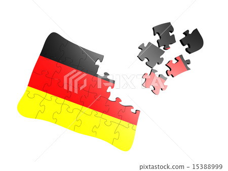 Germany flag puzzle - Stock Illustration [15388999] - PIXTA