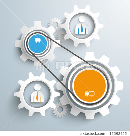 2 Gears Engine Employee - Stock Illustration [15392555] - PIXTA