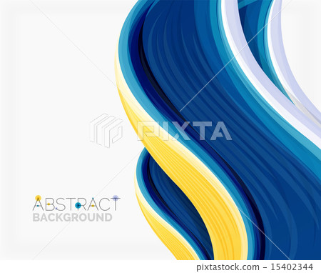 Abstract realistic solid wave background - Stock Illustration [15402344 ...