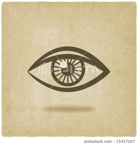 eye symbol old background - Stock Illustration [15427267] - PIXTA