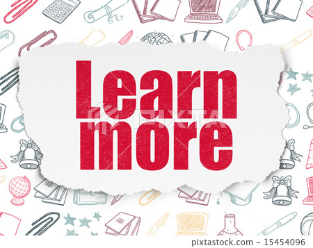 Education concept: Learn More on Torn Paper... - Stock Illustration ...