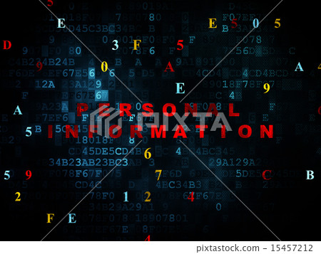 Privacy concept: Personal Information on... - Stock Illustration ...