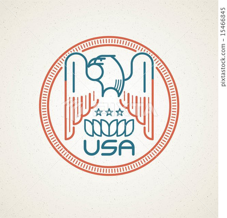 Made in the USA Symbol with American flag and... - Stock Illustration ...