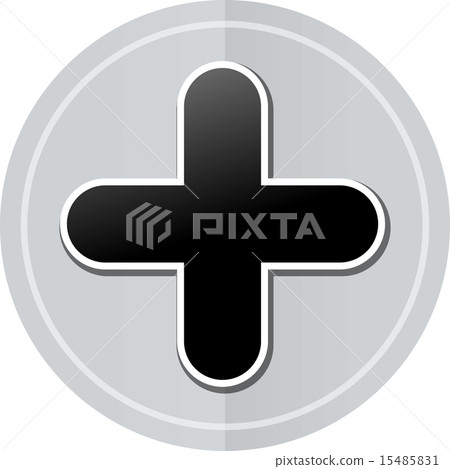 plus sign sticker icon-插圖素材 [15485831] - PIXTA圖庫