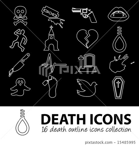 death outline icons - Stock Illustration [15485995] - PIXTA