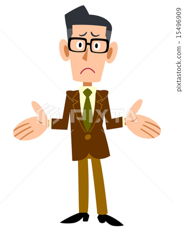 Troubled man - Stock Illustration [15496909] - PIXTA