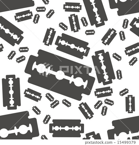 razor blade seamless pattern - Stock Illustration [15499379] - PIXTA