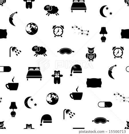 sleep seamless pattern - Stock Illustration [15500713] - PIXTA