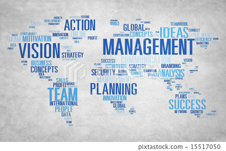 Global Management Training Vision World Map...-插圖素材 [15517050] - PIXTA圖庫
