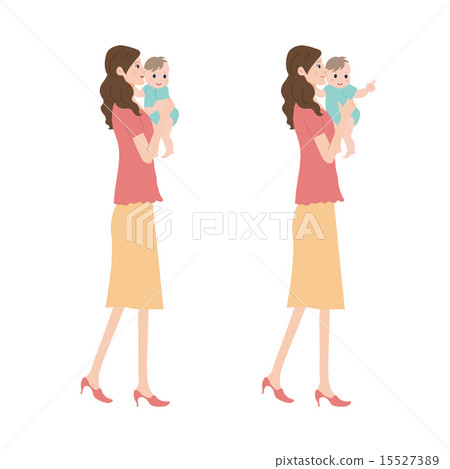 Child-rearing childcare illustration - Stock Illustration [15527389 ...