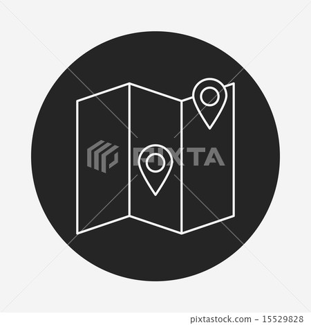 map line icon-插圖素材 [15529828] - PIXTA圖庫