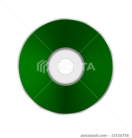 Green Compact Disc - Stock Illustration [15530756] - PIXTA