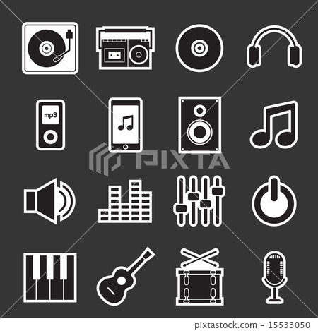 music icon-插圖素材 [15533050] - PIXTA圖庫