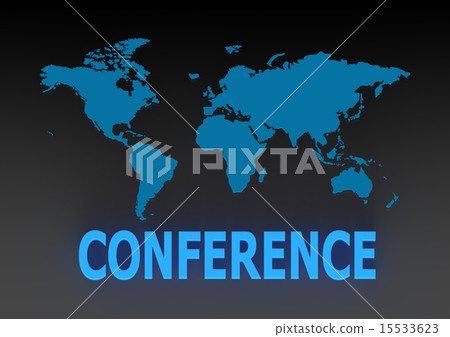 Global Conference with a World Map - Stock Illustration [15533623] - PIXTA