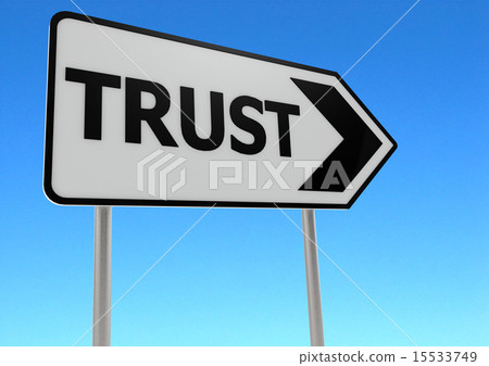 Trust road sign - Stock Illustration [15533749] - PIXTA
