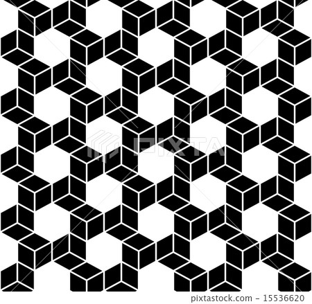 Seamless Geometric Box Pattern. Vector - Stock Illustration [15536620 ...