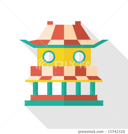 Building theme temple elements cartoon - Stock Illustration [15542328 ...