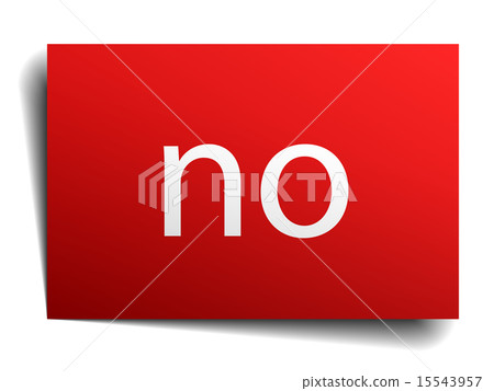 no red square isolated paper sign on white - Stock Illustration ...