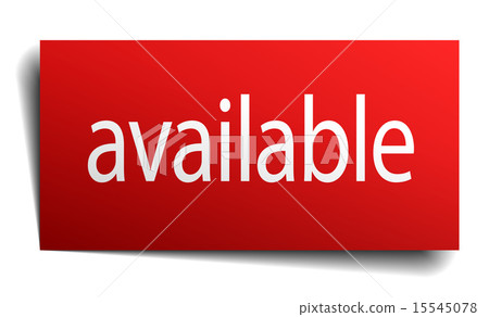 available red paper sign isolated on white - Stock Illustration ...