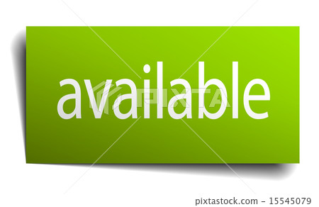 available green paper sign on white background - Stock Illustration ...