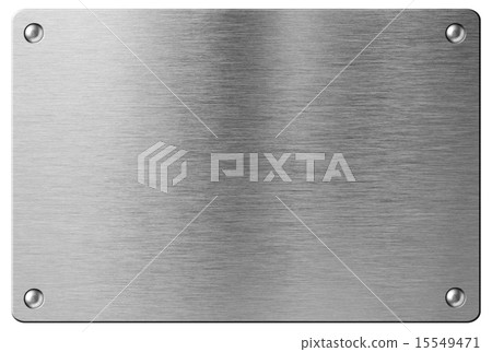 steel metal plate with rivets isolated - Stock Illustration [15549471 ...