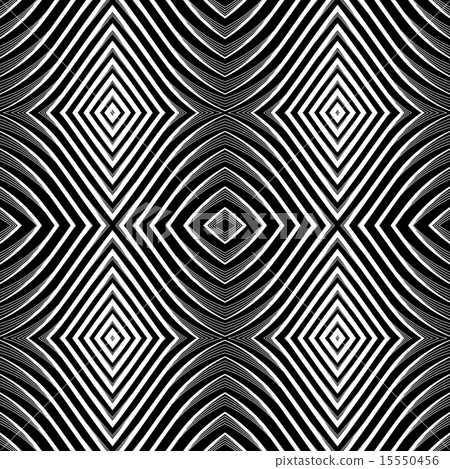 Seamless pattern in op art design. - Stock Illustration [15550456] - PIXTA