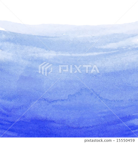 Hand painted watercolor sea. - Stock Illustration [15550459] - PIXTA