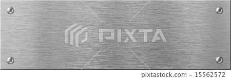 narrow steel metal plate with rivets - Stock Illustration [15562572 ...