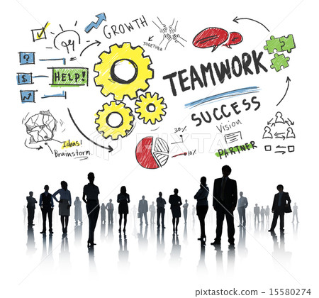 Teamwork Team Together Collaboration Business... - Stock Photo ...