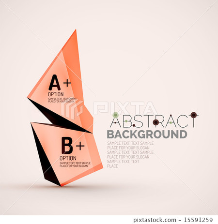 Geometric shapes with sample text. Abstract... - Stock Illustration ...