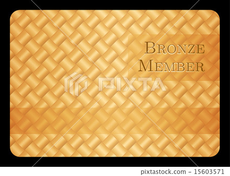 Bronze member card with crossing bar template - Stock Illustration ...