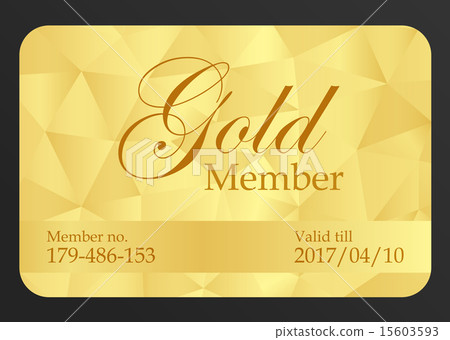 Gold member card - Stock Illustration [15603593] - PIXTA