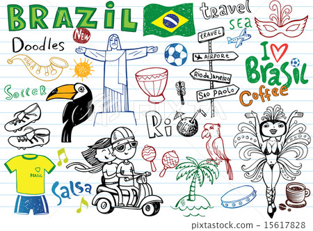 Symbols of Brazil, - Stock Illustration [15617828] - PIXTA