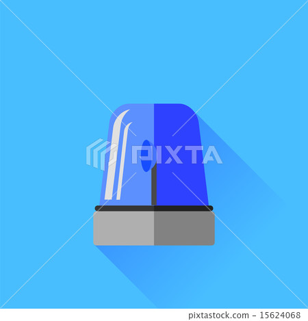 Blue Siren Icon - Stock Illustration [15624068] - PIXTA