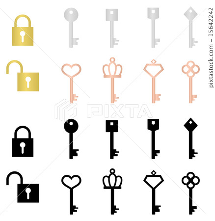 Set key icon - Stock Illustration [15642242] - PIXTA