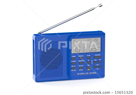 blue digital radio - Stock Illustration [15651320] - PIXTA