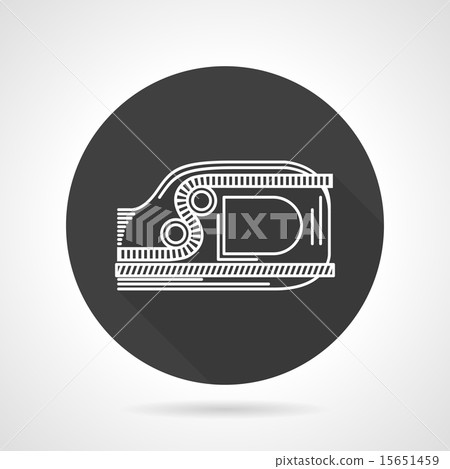 Ascender black round vector icon - Stock Illustration [15651459] - PIXTA