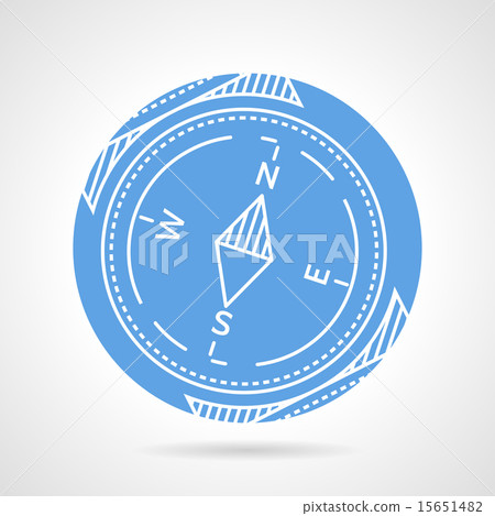 Compass blue vector icon - Stock Illustration [15651482] - PIXTA