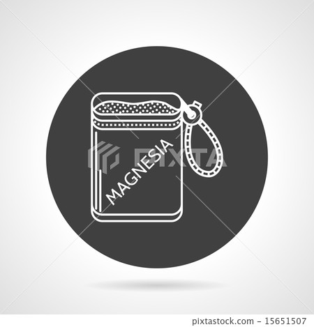 Magnesia black round vector icon - Stock Illustration [15651507] - PIXTA