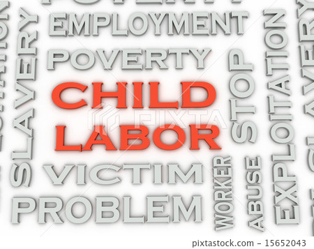 3d image Child Labor issues concept word cloud - Stock Illustration ...