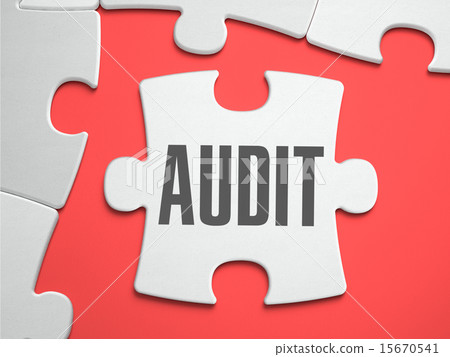 Audit - Puzzle on the Place of Missing Pieces. - Stock Illustration ...
