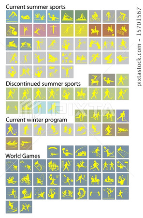 4 Set of 107 World Sport Icons - Stock Illustration [15701567] - PIXTA