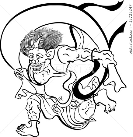 Fujin Raijin Figure - Stock Illustration [15723247] - PIXTA