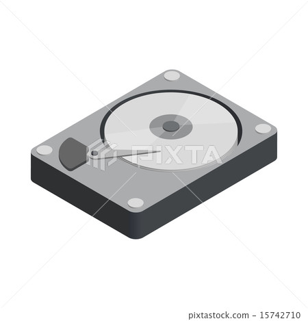 Hard disk drive isometric design-插圖素材 [15742710] - PIXTA圖庫