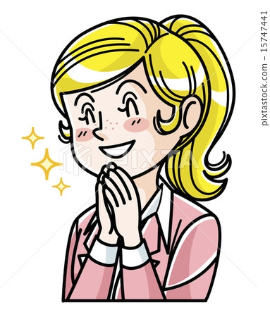 Foreigner / female / gesture - Stock Illustration [15747441] - PIXTA