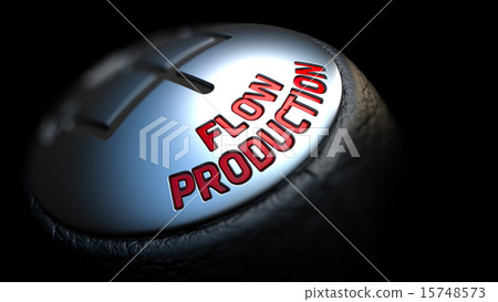 Flow Production on Car's Shift Knob. - Stock Illustration [15748573 ...