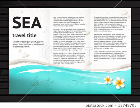 Sea brochure design - Stock Illustration [15749703] - PIXTA